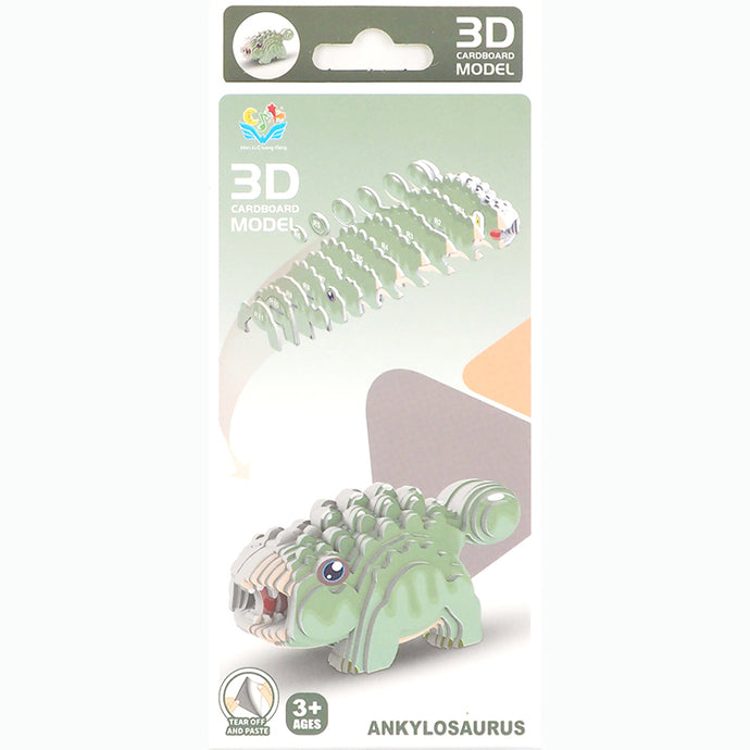 3D CARDBOARD MODEL ANKYLOSAURUS – Arbee Craft