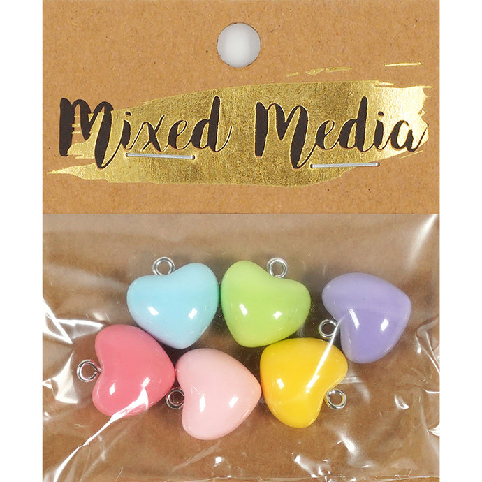 MM BUBBLE HEART CHARMS 6PC – Arbee Craft